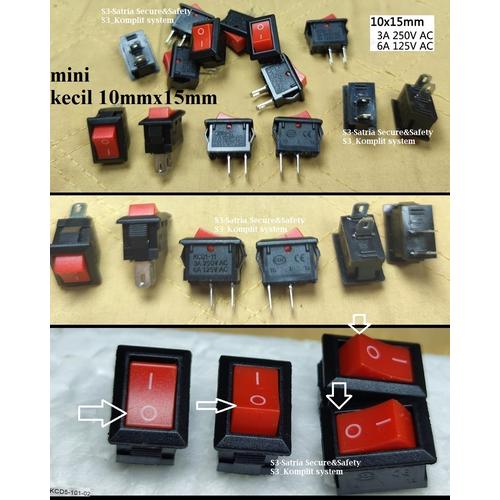 Jual Merah mini tombol Saklar 2 Kaki pin Switch On Off 2pin 10x15 10 x ...