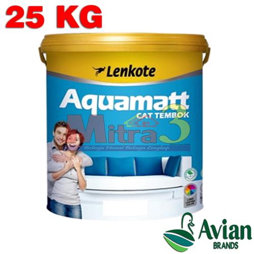 Jual Cat Tembok Lenkote AQUAMATT 25 KG Warna READY 25KG Pail - Super ...