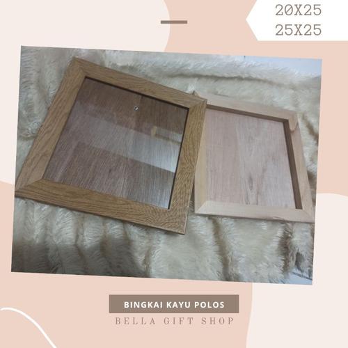 Jual bingkai kayu polos frame tanpa kaca kualitas tebal 20 x 20, 20 x ...