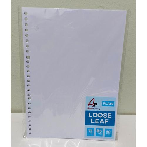 Jual Kertas Loose Leaf / Kertas Binder B5 Polos - Jakarta Barat - Rin2Shop | Tokopedia