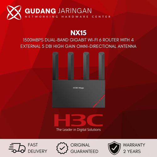 Jual H3C NX15 1500Mbps Dual-Band Gigabit Wi-Fi 6 Router - Jakarta Pusat - GUDANG JARINGAN JKT ...