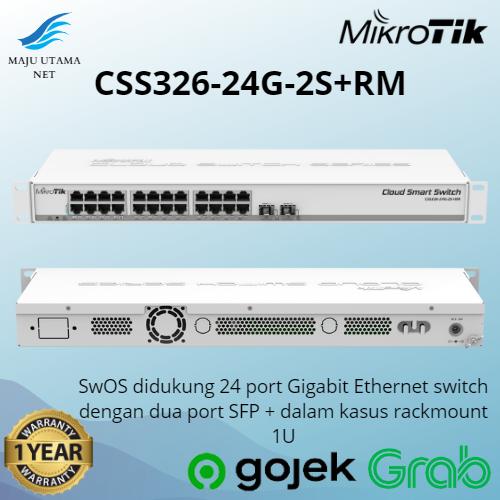 Jual Mikrotik CSS326-24G-2S+RM Cloud Smart Switch / CSS32624G2S+RM ...