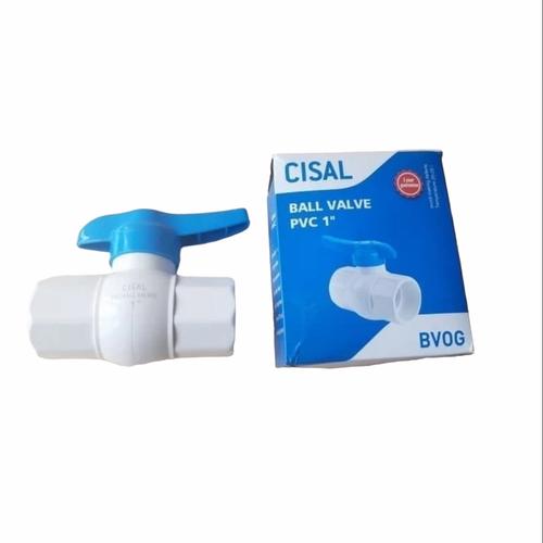 Jual Ballvalve / Ball Valve / Stop Kran 1" inch Pvc Abs Polos CISAL ...