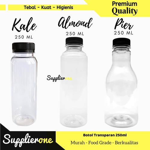 Jual Botol Kale 250 ml / Botol Juice / Botol Almond 250 ml / Botol Pir 250 - Pir 250 ml - Kab ...