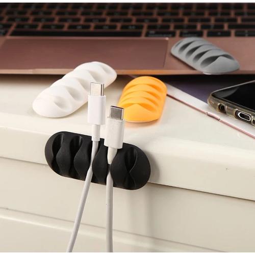 Jual Clip Holder Jepitan Perapi Kabel Charger HP Hape Tempel Meja ...
