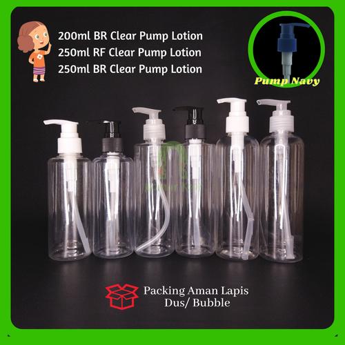 Jual BOTOL 250ml CANTIK PUTIH PUMP LOTION PET TEBAL HANDSANITIZER ...