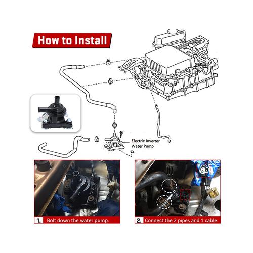 Jual POMPA AIR Inverter 12 VOLT Water Pump Toyota PriUS UNIVERSAL ...