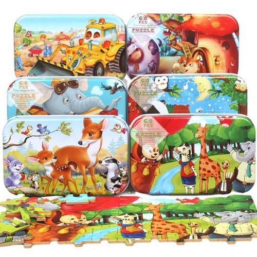 Jual Mainan Anak Pazzel Puzzel Set 60pcs Edukasi Susun Gambar Karakter ...