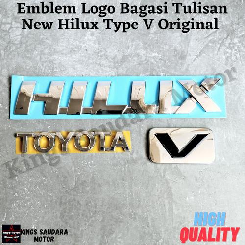 Promo Emblem Logo Bagasi Tulisan New Hilux Komplit Type V & VNTurbo ...