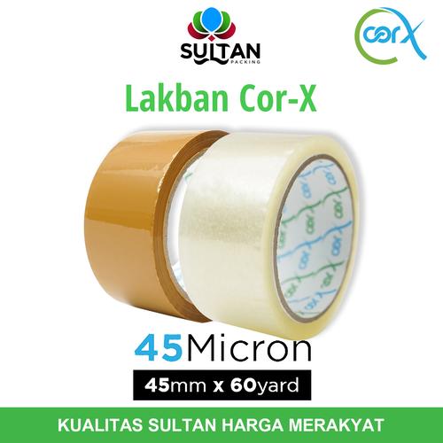 Jual Lakban CorX 45mm x 60yard Plakban isolasi OPP Tape SATUAN TERMURAH ...