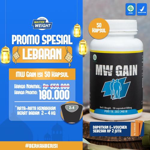 Jual Master Weight Gain Penggemuk Badan Terbaik - ISI 50 Kapsul - Kab ...