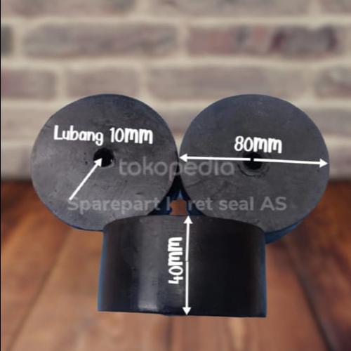 Jual Karet kabin 80x40 Lubang 12mm Alas peredam getaran mesin Genset,AC ...