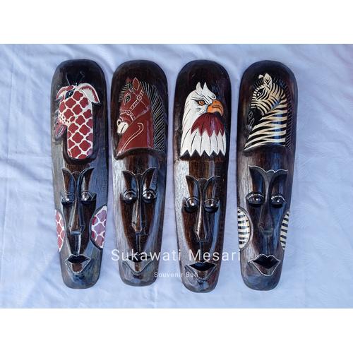 Jual Dekorasi Pajangan Rumah Topeng Suku Asmat Aborigin 50cm Kerajinan ...