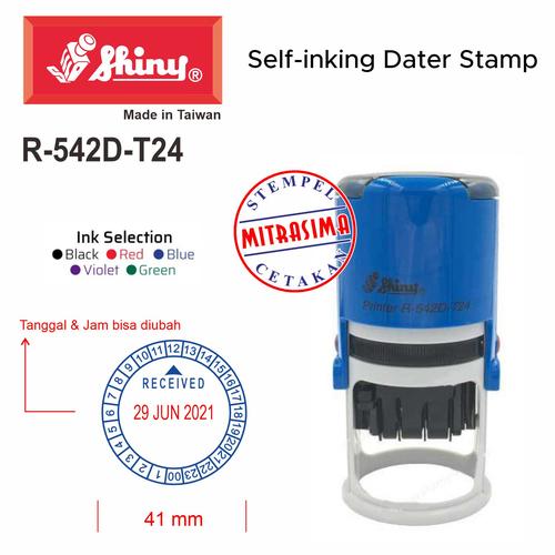 Jual Stempel Shiny R-542D-T24 ( Received dengan tanggal dan Jam ...