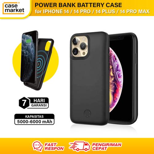 Jual iPhone 14 Plus Pro Max Case Power Bank Casing Extra Charging ...