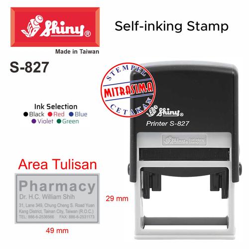 Jual Stempel Shiny S-827 ( Shiny bentuk persegi S827 Tipe S 827 ...