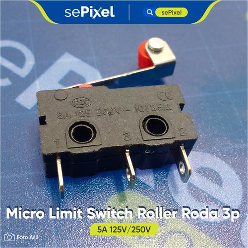 Jual 5A 125V 250V Micro Limit Switch Roller Roda 3p - Kab. Boyolali - sePixel | Tokopedia