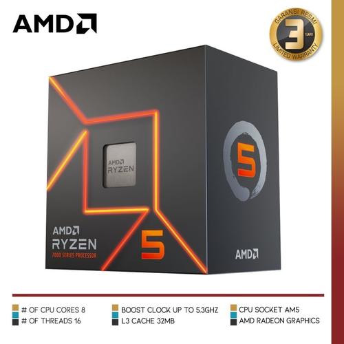 Jual AMD RYZEN 5 7600 BOX Included Fan - Jakarta Pusat - Macro Computer ...