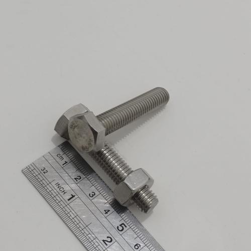 Jual BAUT M10X50 STAINLESS STEEL SS BAUT MUR M10 X 50 SUS 304 KUNCI 17 - Kab. Tangerang - SINAR ...