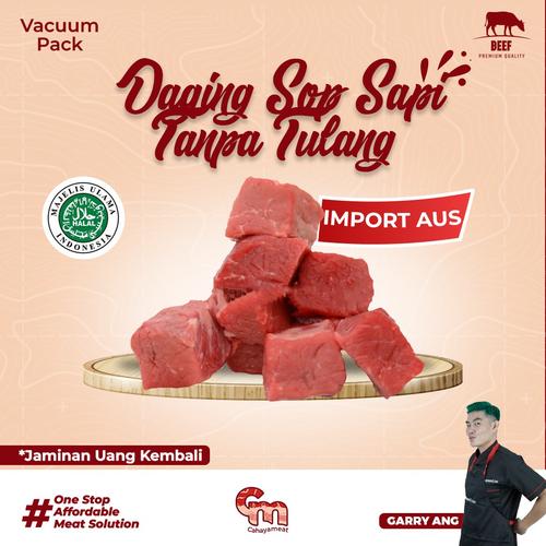 Jual Daging Sop Sapi Potong Dadu AUS | Daging Sop Soto Rawon Sate AUS ...