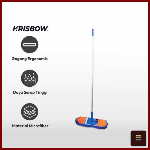 Jual KRISBOW Alat Pel Microfiber Dust Mop 18" 24" 36" - Kota Tangerang ...