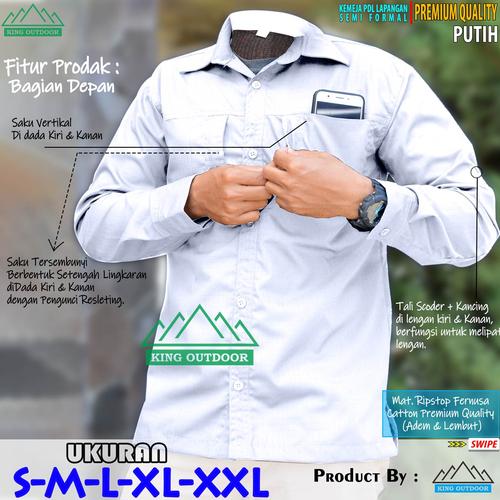 Jual KEMEJA PDL SEMI FORMAl BAHAN RIPSTOP FERNUSA PREMIUM | WARNA PUTIH ...