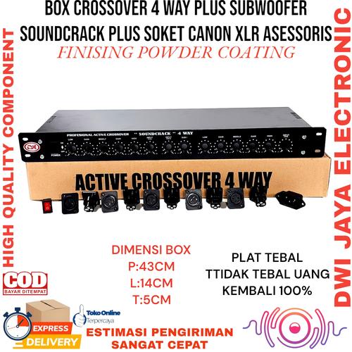 Jual Box Crossover 4 Way Subwoofer Soundcrack Plus Soket Canon XLR Asesoris - Kab. Jombang - DWI ...