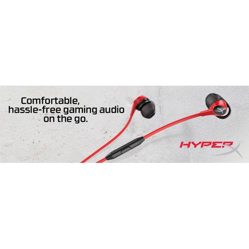 Promo Headset Gaming Kingston HyperX Cloud Earbuds Earphone Hyper X RED ...
