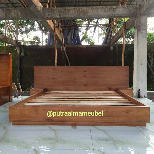 Jual Tempat Tidur Dipan Custom 180x200 160x200 200x200 Kayu Jati Mebel ...