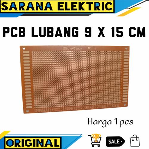 Jual PCB 9X15 9X15CM 9X15 CM LUBANG DOT MATRIX PROTOTYPE UNIVERSAL 9 X 15 - LUBANG MENERUS - Kab ...