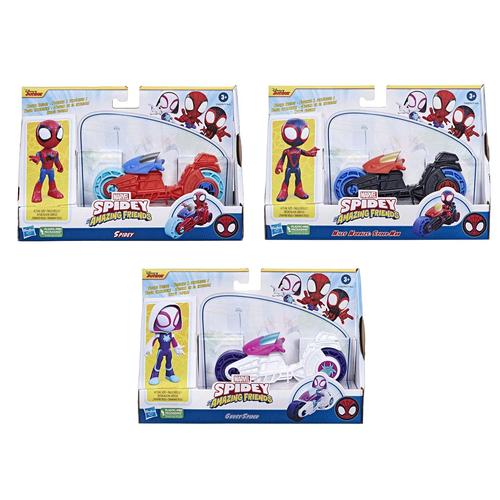 Jual Spider-Man Marvel Amazing Friends Spidey Miles Morales Motorcycle ...