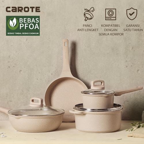 Promo Carote Terra 7 pcs Set Wajan dan Panci Marble Anti Lengket Cicil ...