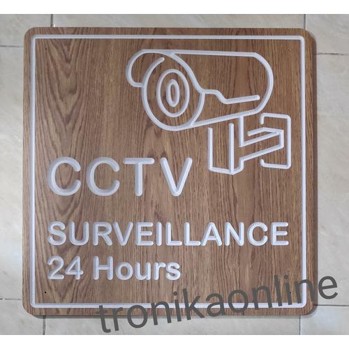 Jual Carved PVC WARNING Sign Wood Decorative Sheet hiasan dinding ...