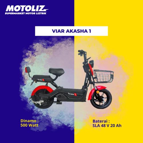 Jual VIAR AKASHA 1 SEPEDA LISTRIK GEJAYAN JOGJA ELECTRIC BIKE EBIKE E ...
