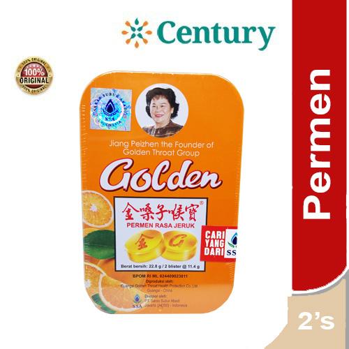 Promo Golden Permen Rasa Jeruk Isi 2 Blister 12 Tablet / Permen ...