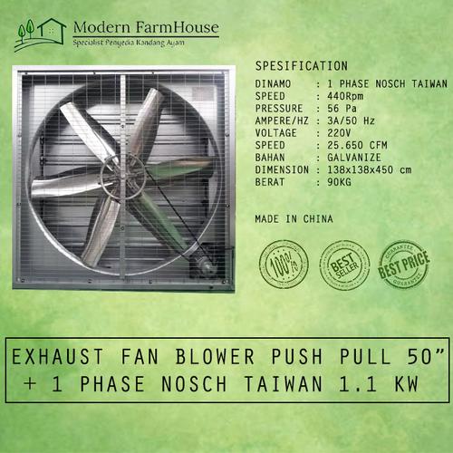 Jual KIPAS KANDANG AYAM BLOWER 50 INCH PUSH PULL DINAMO NOSCH 1 PHASE ...
