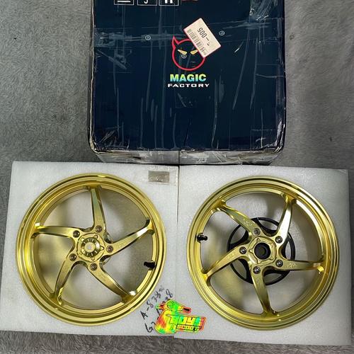 Jual Velg Magic Factory Type Palang 5 Gold Fullbox lengkap - Jakarta ...