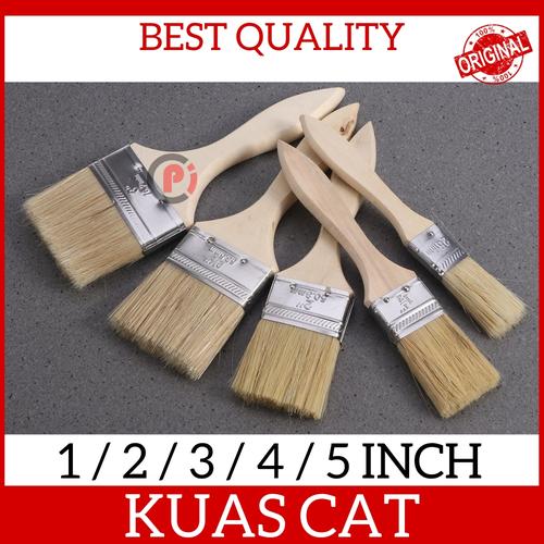 Jual MASSAKI Kuas Cat Bulu Putih Utk Cat Kayu / Besi / Tembok 1 2 3 4 ...