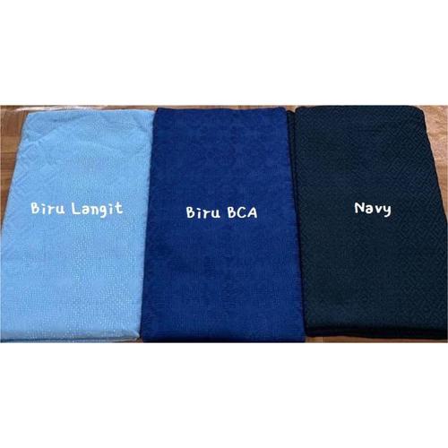 Jual Kain Doby Polos Bermotif Warna Biru Langit Benhur Navy - Kota ...