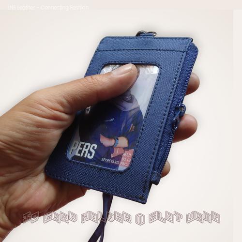 Promo Id Card Name Tag Holder Polos Gantungan Dompet ID Rensleting ...
