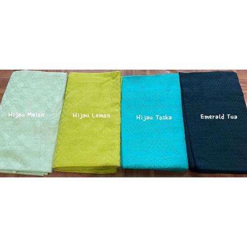 Jual Kain Doby Polos Bermotif Warna Hijau Lemon Tosca Emerald - Hijau ...