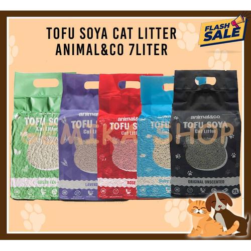 Jual PASIR TOFU ANIMAL & CO SOYA TOFU 7LITER/PASIR GUMPAL KUCING ...