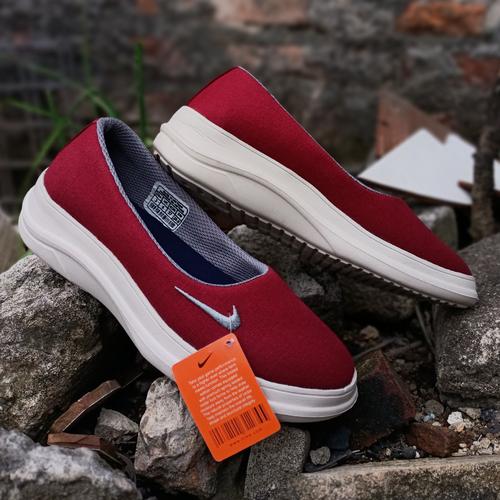Jual Sepatu flat ballet ballerina wanita warna maroon terbaru tanpa ...
