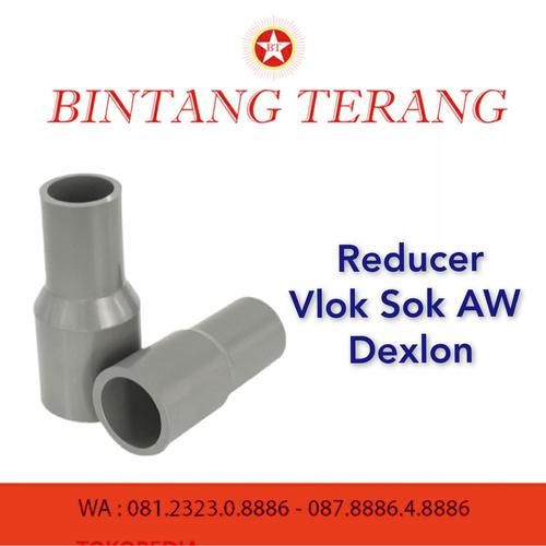 Jual Vlok Sok 3/4 x 1/2 AW Dexlon / Reducer PVC AW 3/4 x 1/2" / Verlop ...