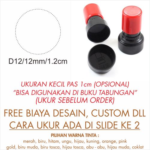 Jual STEMPEL FLASH OTOMATIS BULAT, 2-3 WARNA HARGA TETAP / UKURAN ...