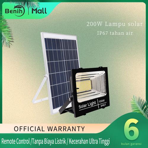 Jual LAMPU SOROT SOLAR CELL 200W - LAMPU TENAGA MATAHARI 200W / LAMPU ...