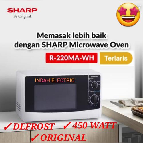 Jual Microwave SHARP R 220MA-WH 20Liter Low Watt Terbaru - No Bubble ...