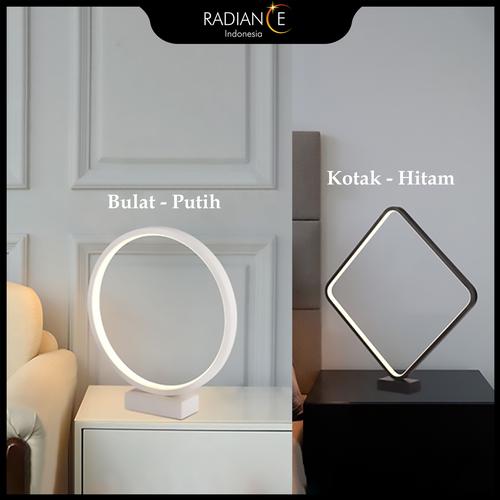 Jual Lampu Tidur Meja Kamar Kotak Bulat Minimalis Modern LED Table Lamp ...