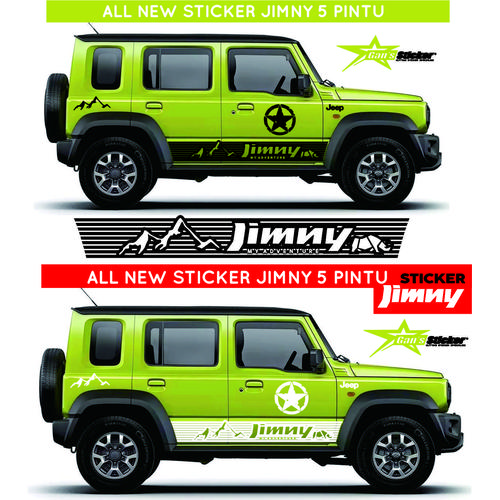 Jual sticker suzuki jimny 5 pintu sticker all new jimny 2023 - Hitam ...