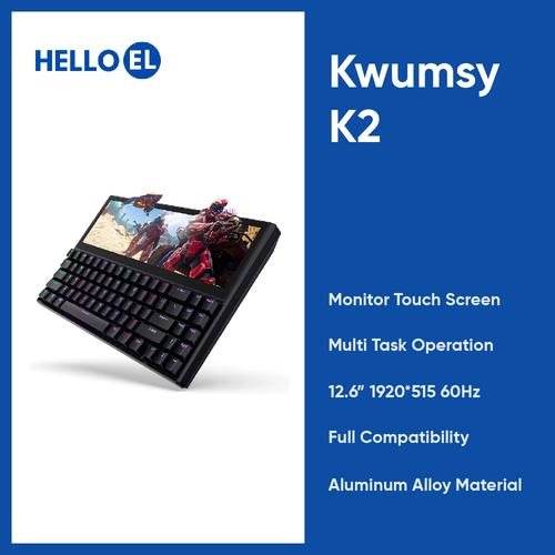 Jual Kwumsy K2 Split Screen Keyboard 71 Keys Mechanical Keyboard - Kota ...